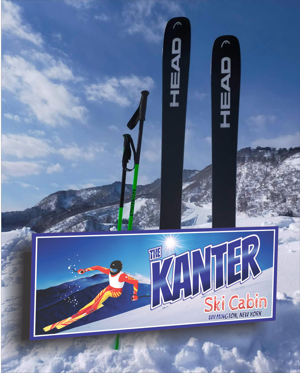 Custom Ski Cabin Sign: [Your Name]'s Winter Getaway| Fun Sign Factory