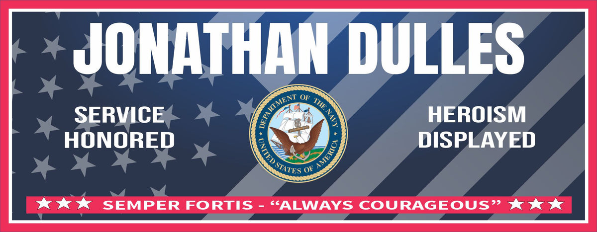 Custom Military Service Sign: Patriotic Decor| Fun Sign Factory