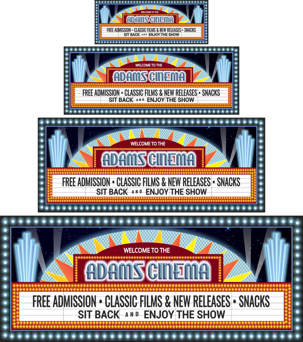 Personalized Home Theater Sign – Custom Cinema Marquee Decor| Fun Sign ...