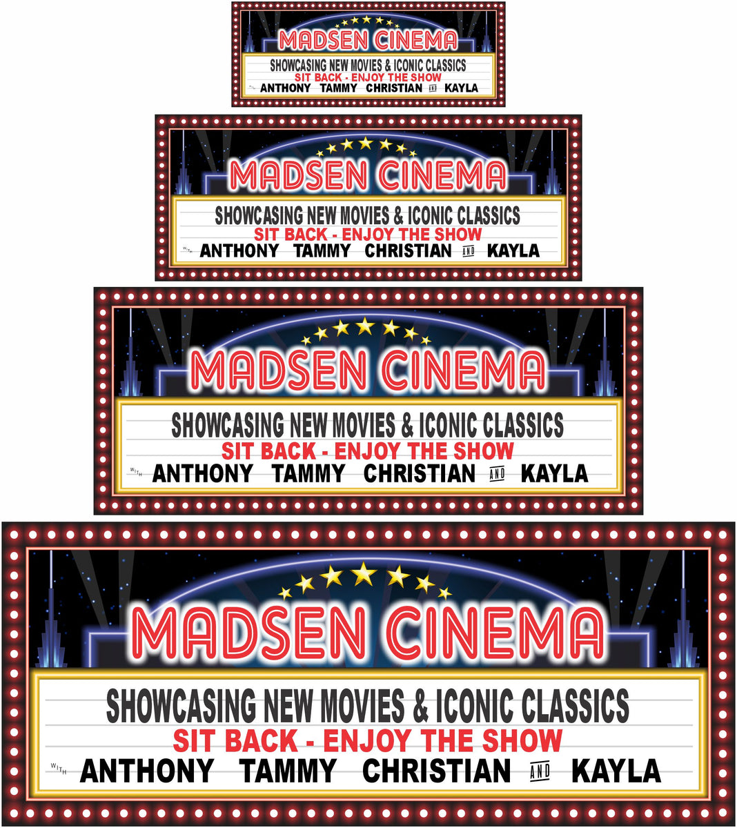 Personalized Sign | Home Cinema Sign| Fun Sign Factory