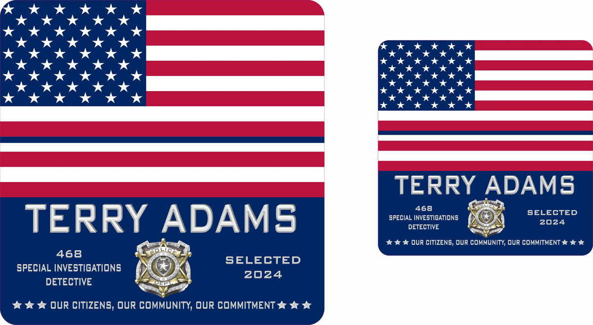 Personalized Policeman's Thin Blue Line Sign | Custom Badge & Message ...