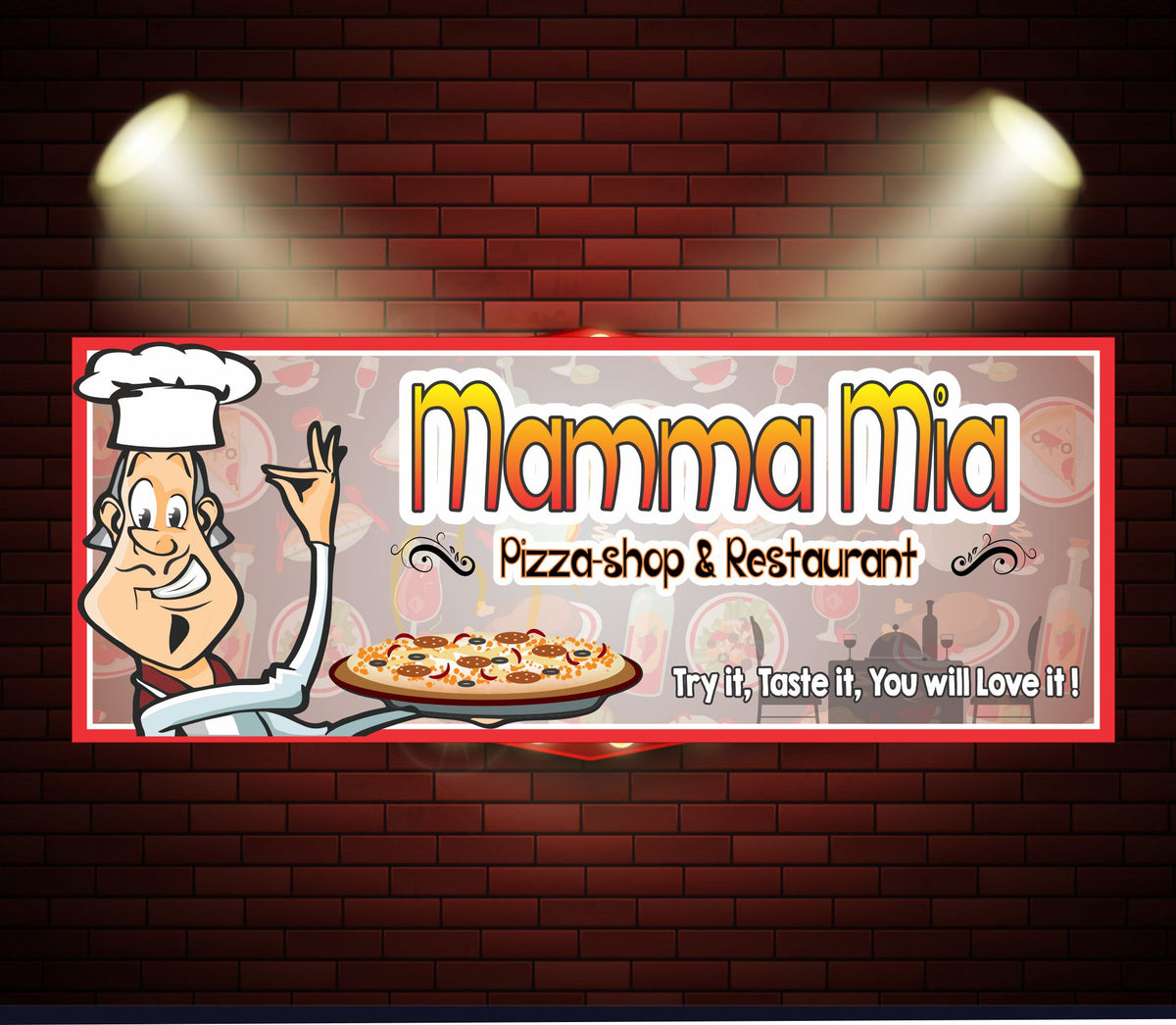 Custom Pizzeria Sign: Bring Italian Flair to Your Establishment| Fun ...