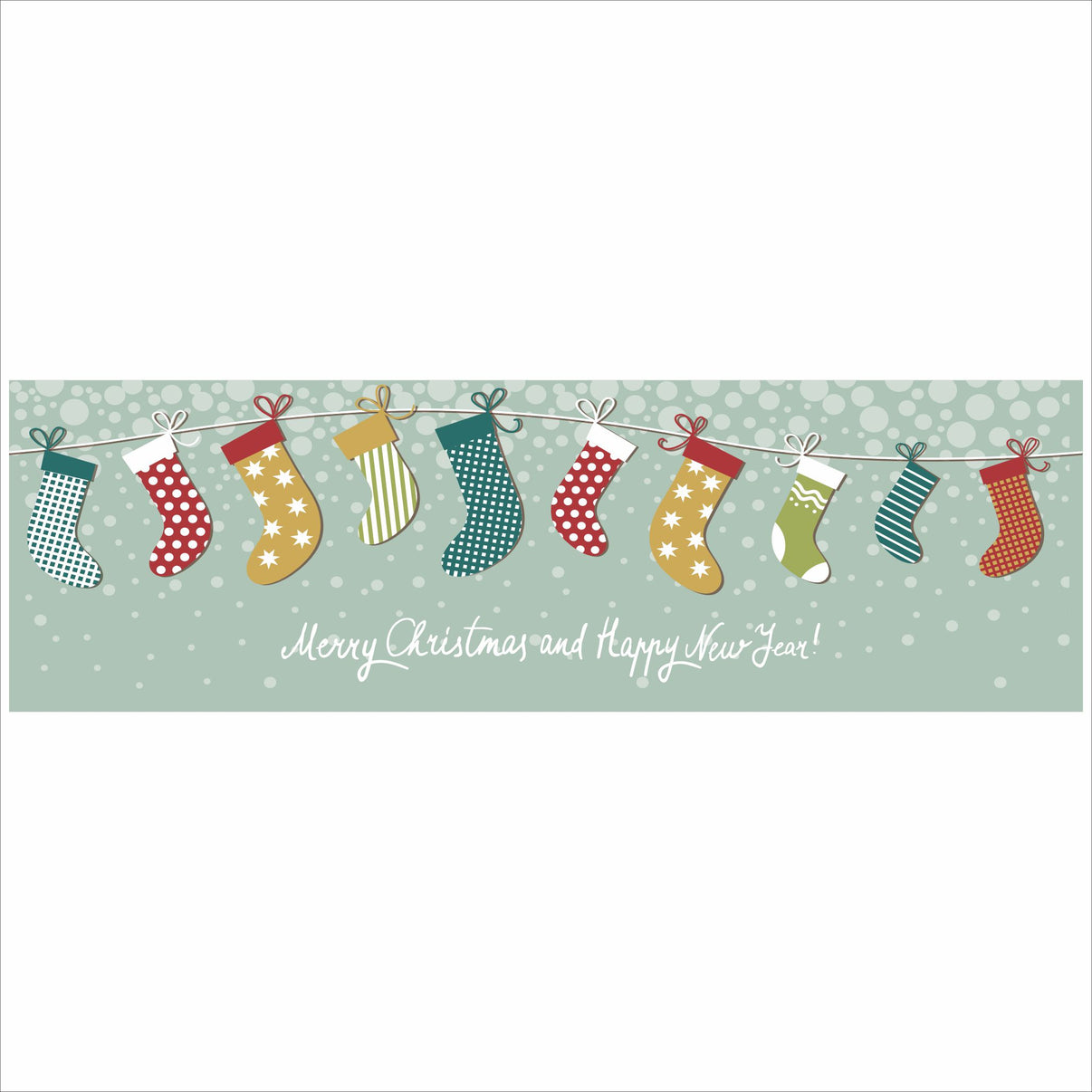 Merry Christmas Stockings Sign Holiday Decor | Fun Sign Factory