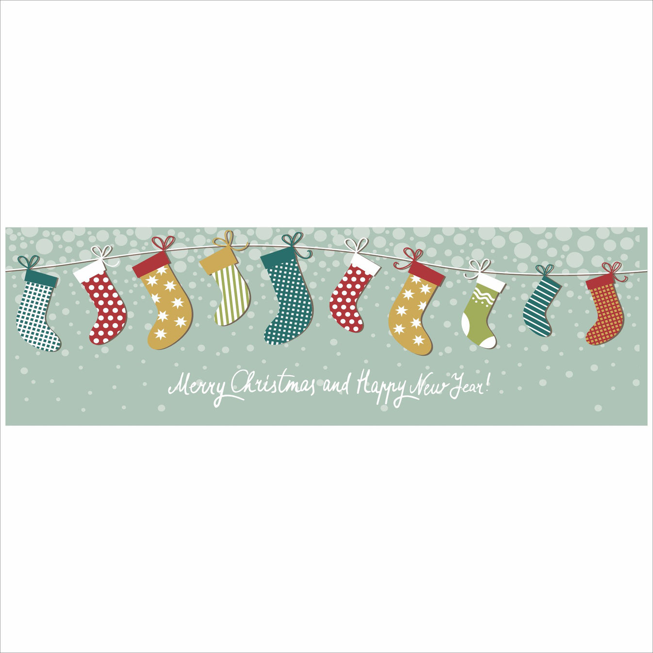 Merry Christmas Stockings Sign Holiday Decor | Fun Sign Factory