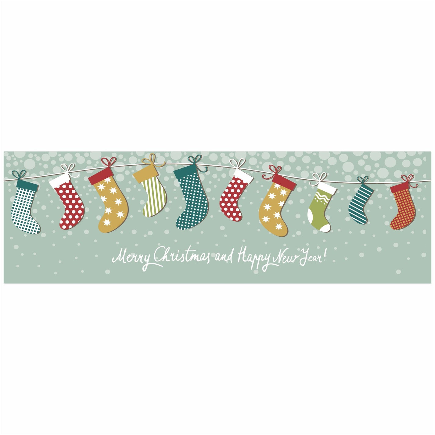 Merry Christmas Stockings Sign Holiday Decor | Fun Sign Factory