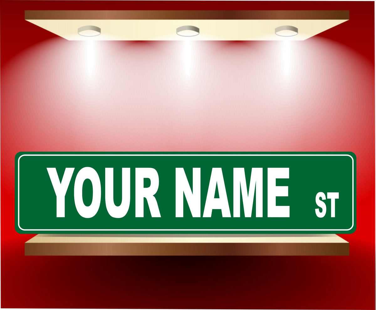 Custom Street Signs with Your Name | Personalized Home Décor Plaque ...