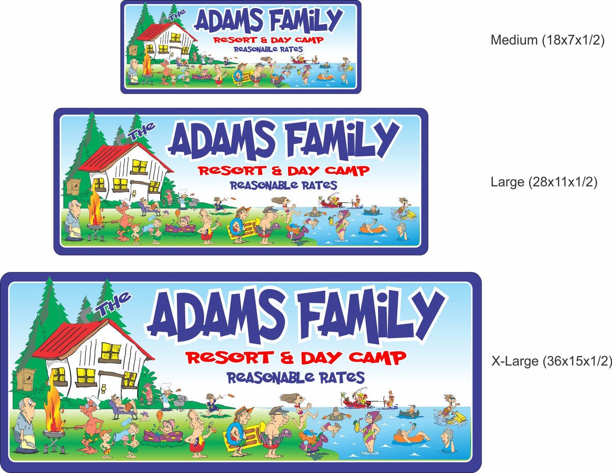 Custom Lake House Sign: Personalized Cabin for Family Resort| Fun Sign ...