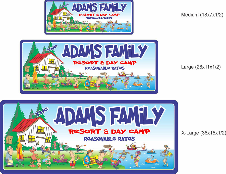 Custom Lake House Sign: Personalized Cabin for Family Resort| Fun Sign ...