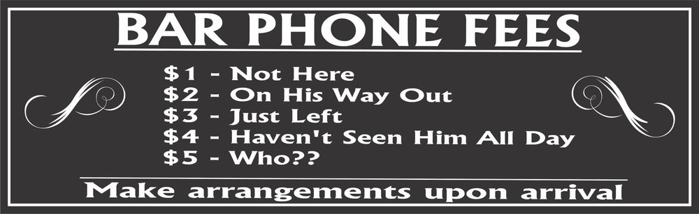 Bar Jokes | Funny Signs| Fun Sign Factory