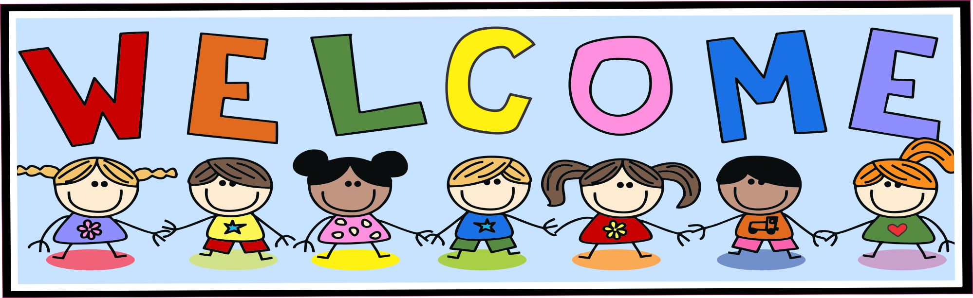 Kids Welcome Clipart