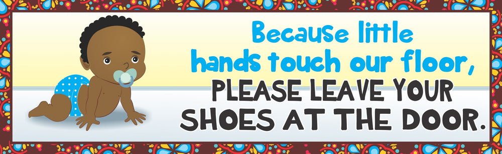 Baby Sign | Remove Shoes Sign| Fun Sign Factory