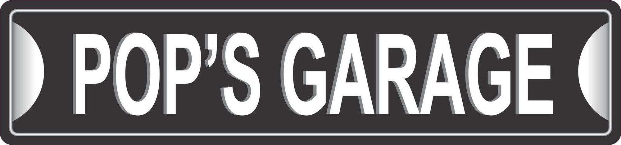 Novelty Street Sign | Pop's Garage| Fun Sign Factory