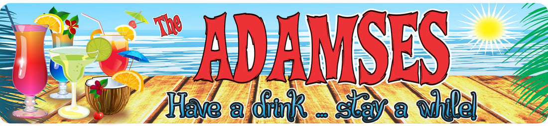 Tropical Beach Bar Signs | Cocktail Tiki Sign| Fun Sign Factory