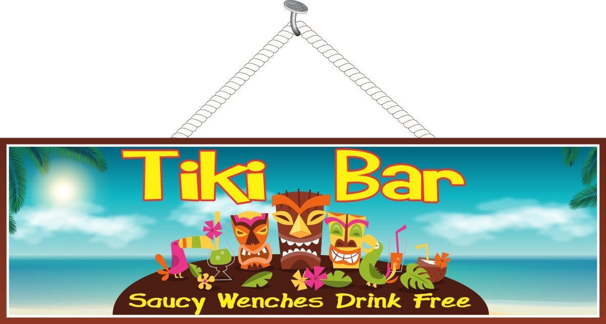 Printable Tiki Bar Sign