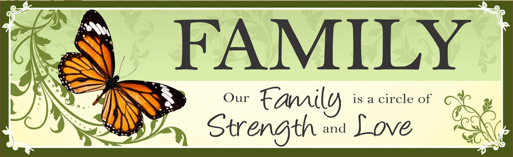 Family Strength & Love | Family Sign| Fun Sign Factory