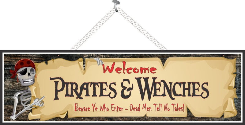 Pirate Art | Bar Welcome Signs| Fun Sign Factory